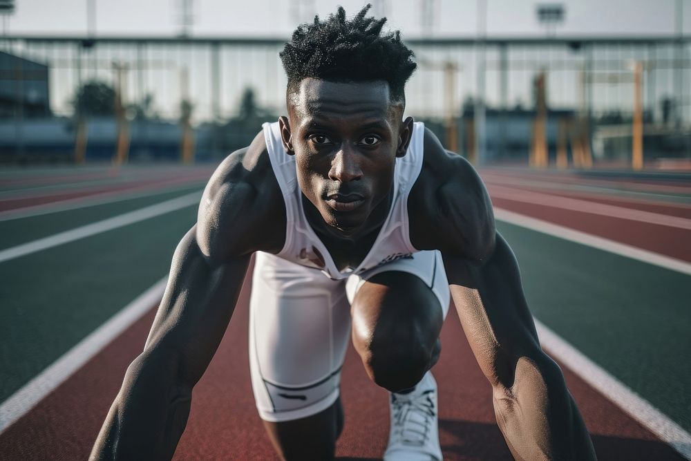 Black man athlete adult determination. | Free Photo - rawpixel