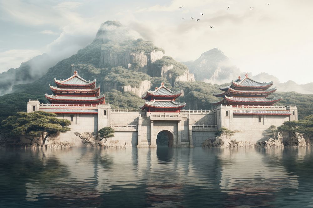 Castle chinese Style architecture building | Free Photo - rawpixel