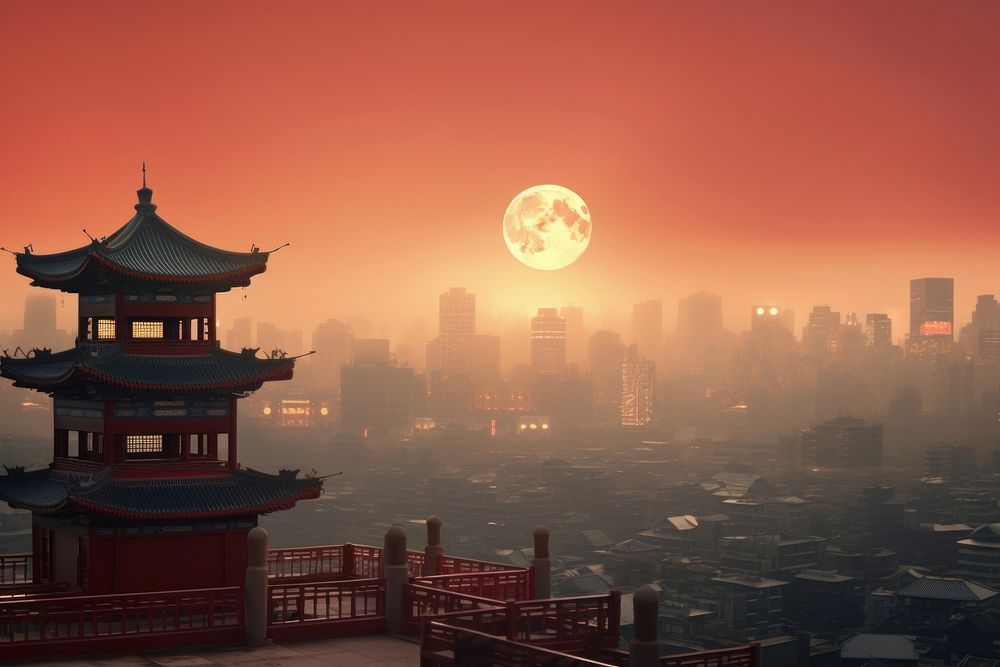 Cityscape chinese Style cityscape architecture | Free Photo - rawpixel