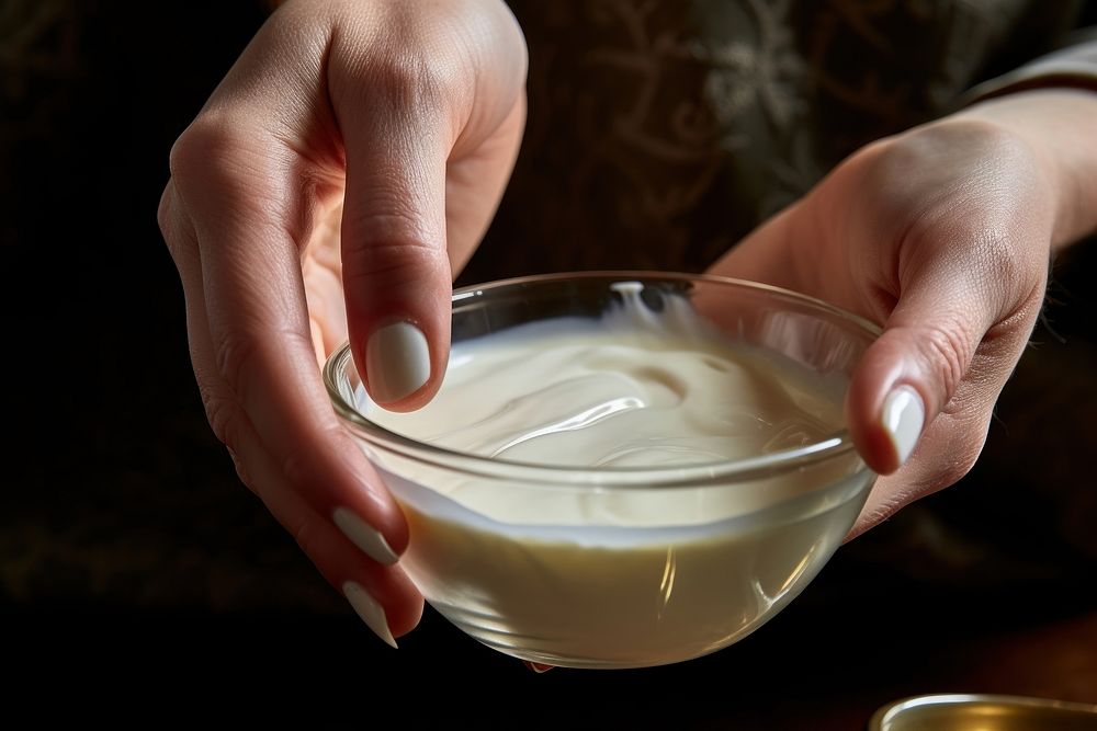 Cream finger glass hand. | Premium Photo - rawpixel