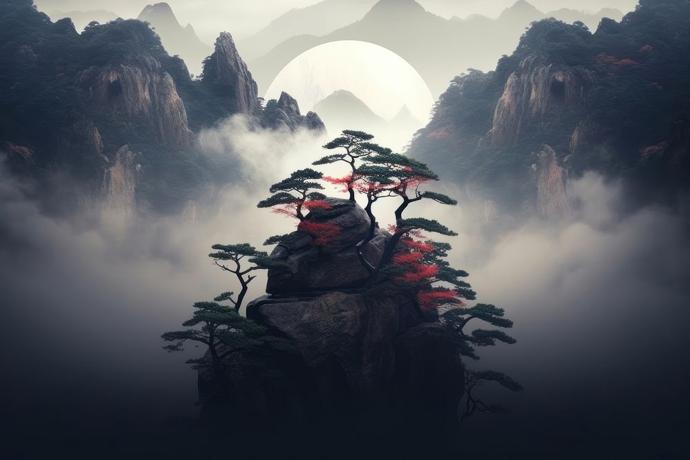 Earth chinese Style photography landscape | Premium Photo - rawpixel