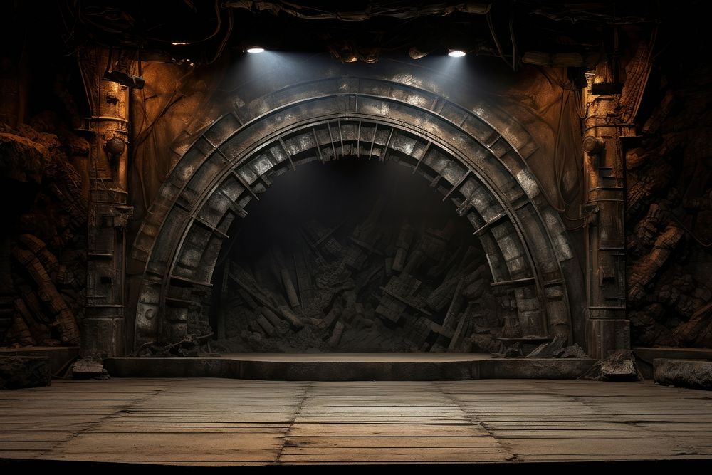 Mine stage architecture light | Free Photo - rawpixel