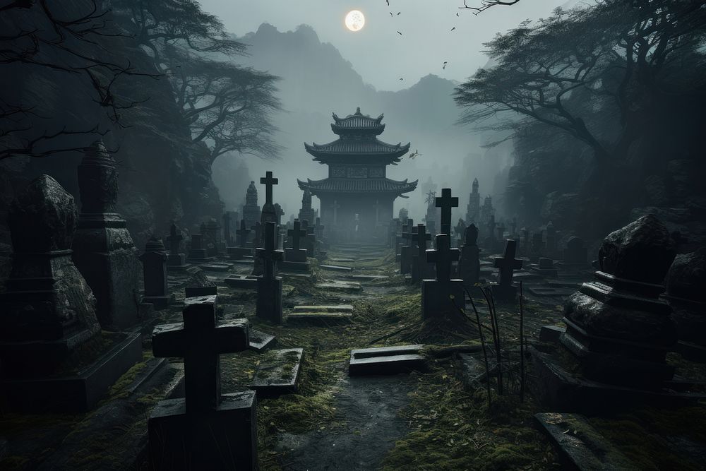 Graveyard chinese Style graveyard outdoors | Free Photo - rawpixel