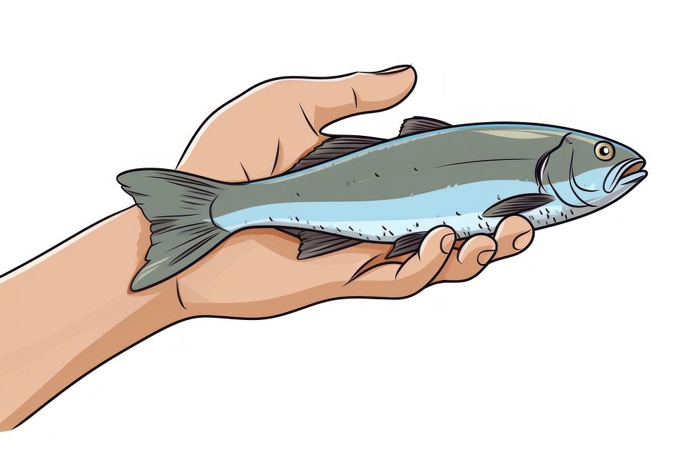 Human hand holding Fish fish | Free Photo Illustration - rawpixel