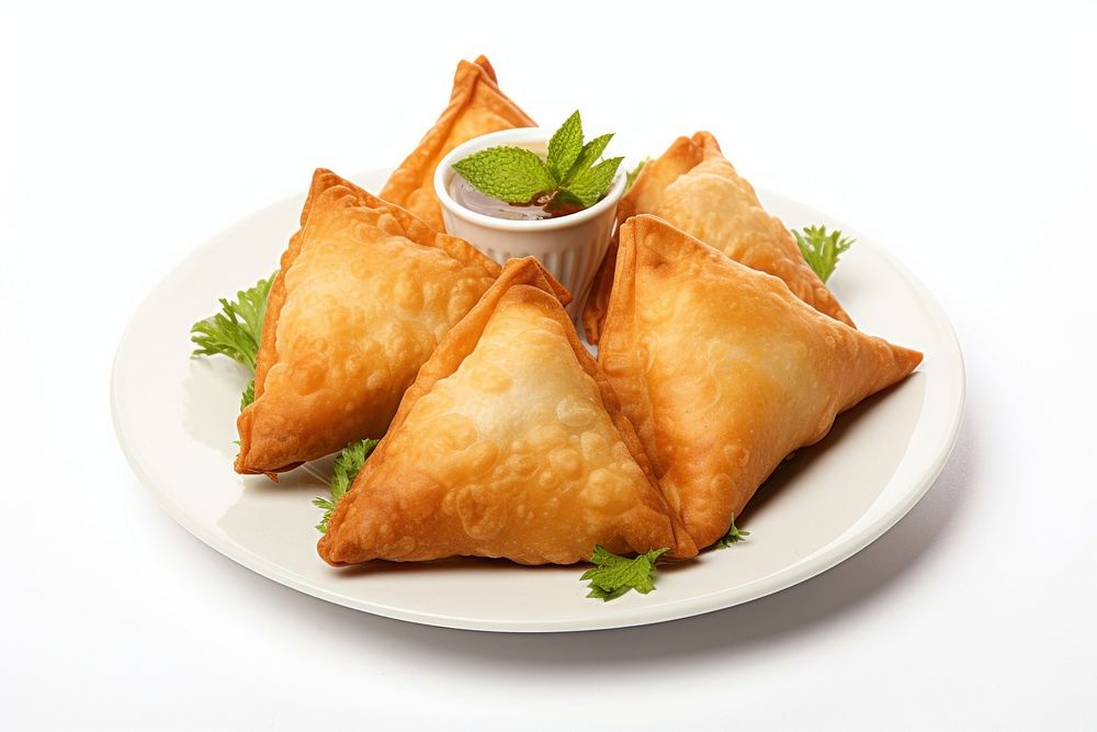 Samosa indian food dessert plate | Free Photo - rawpixel