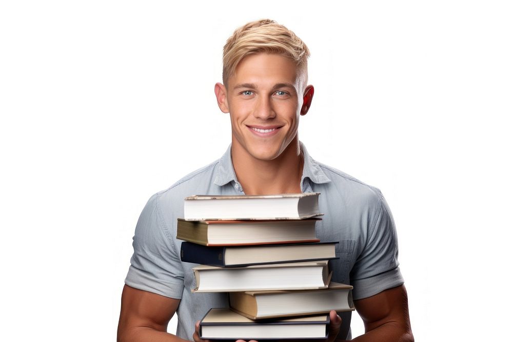 College student holding stack books | Premium Photo - rawpixel