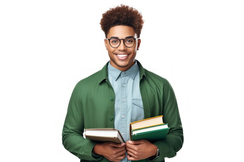 College student holding books portrait | Free Photo - rawpixel