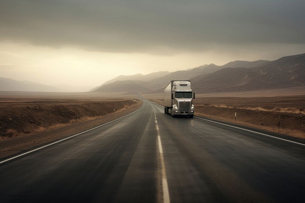 Truck road vehicle highway. | Premium Photo - rawpixel