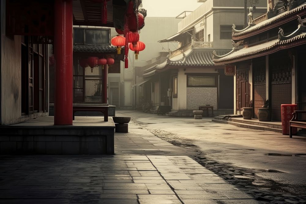 Street chinese Style street alley | Premium Photo - rawpixel