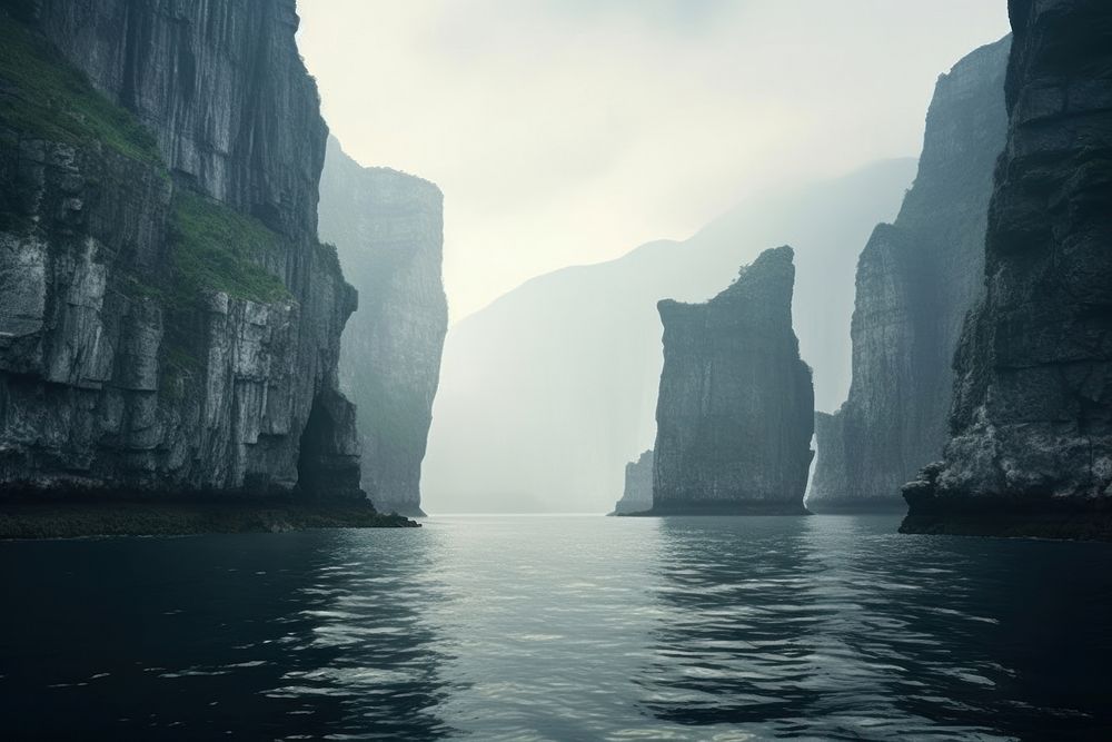 Sea cliffs chinese Style sea | Premium Photo - rawpixel