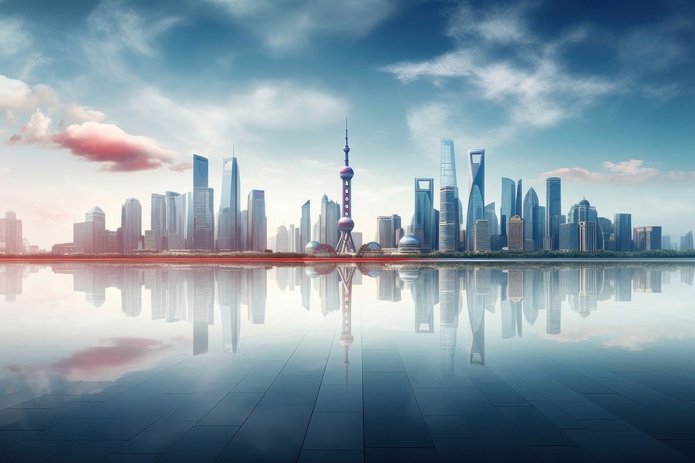 Smart city chinese Style architecture | Free Photo - rawpixel