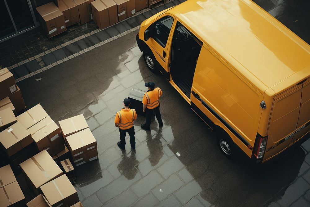 Loading box cardboard vehicle. | Free Photo - rawpixel