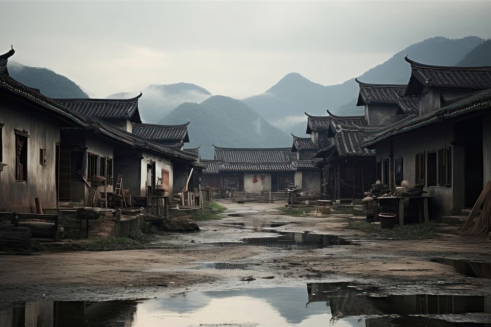 Village chinese Style village outdoors | Free Photo - rawpixel