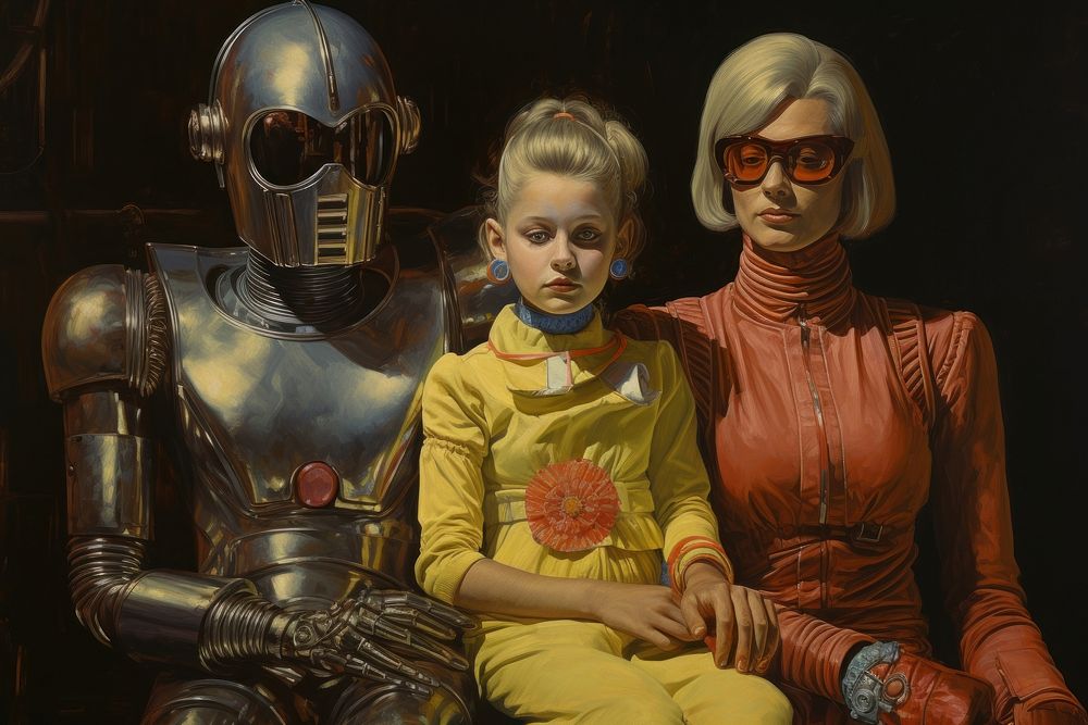 Humanoid Family painting adult art. | Premium Photo Illustration - rawpixel
