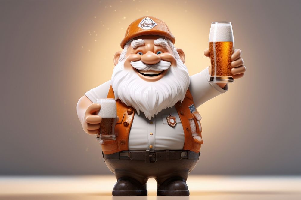 Beer cartoon representation refreshment. | Premium Photo Illustration ...