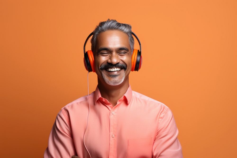Indian man headphones headset adult. | Premium Photo - rawpixel