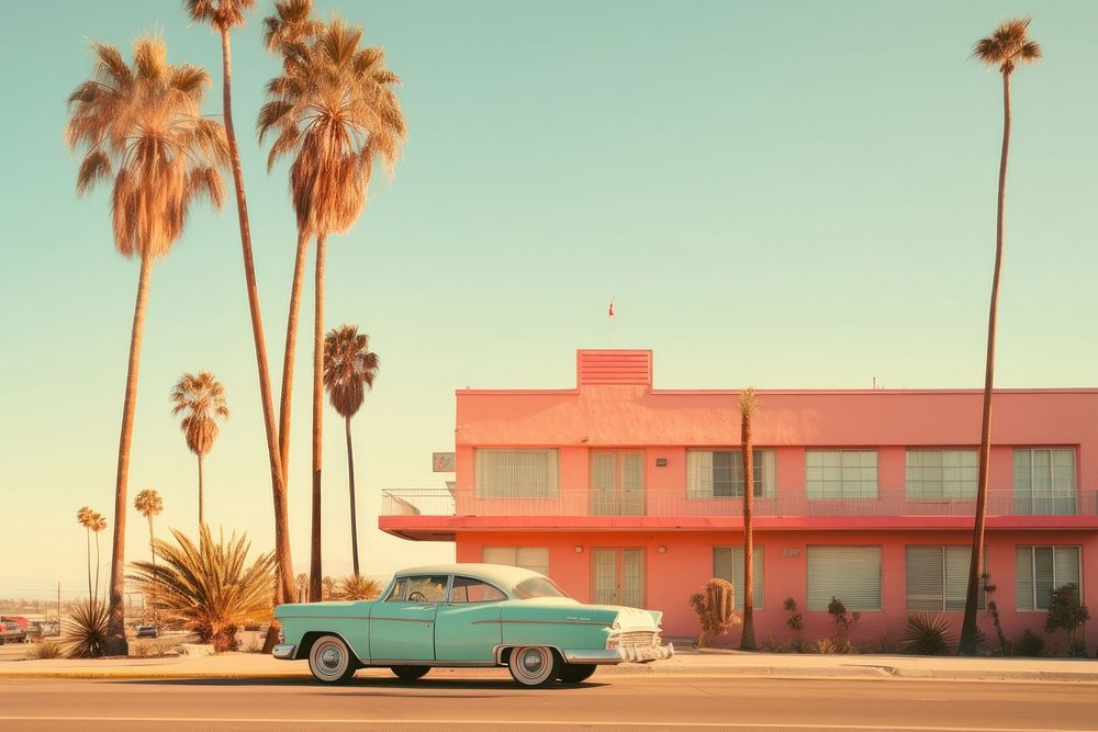 California travel architecture building vehicle. | Premium Photo - rawpixel