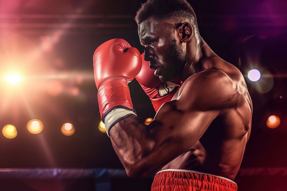 African American man boxing punching | Free Photo - rawpixel
