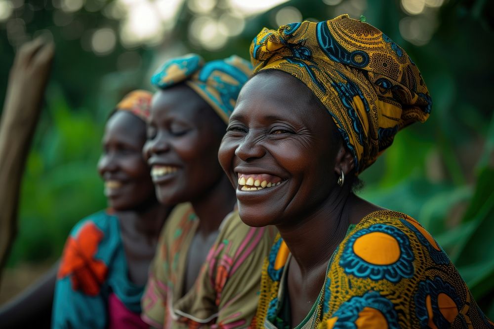 Ghanan woman friends laughing tribe | Premium Photo - rawpixel