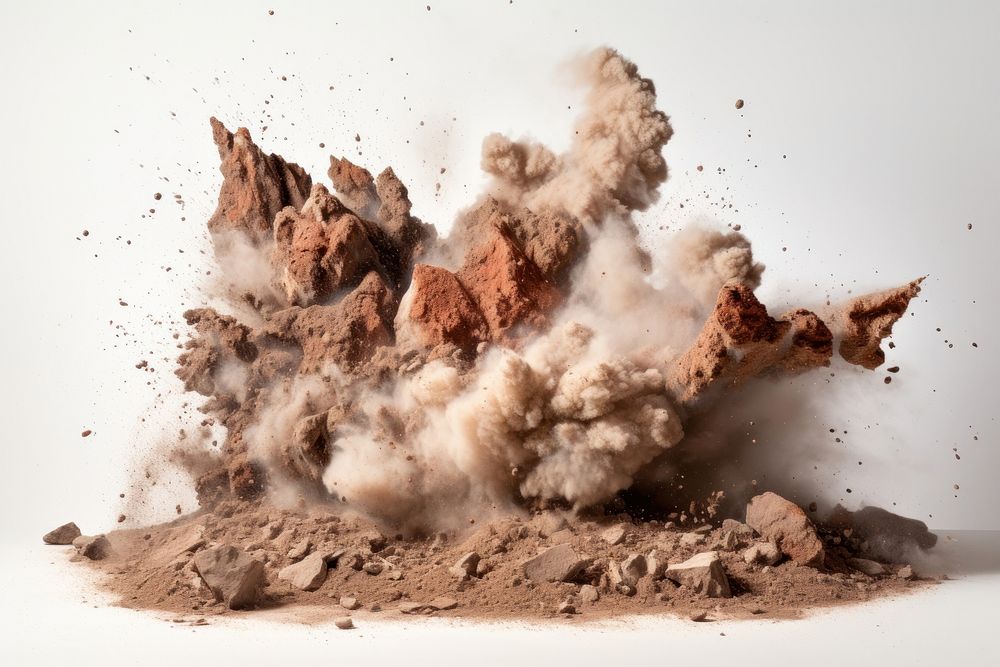 Explosion dust destruction exploding. | Premium Photo - rawpixel
