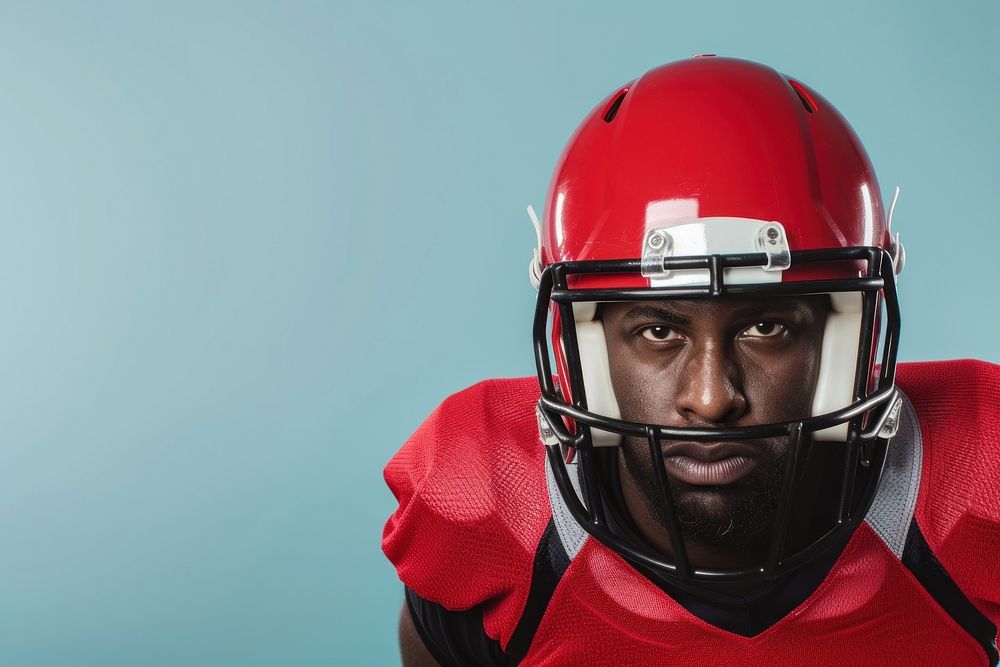 African American football player face | Premium Photo - rawpixel