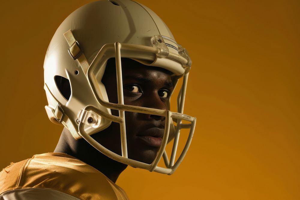 African American football player face | Premium Photo - rawpixel