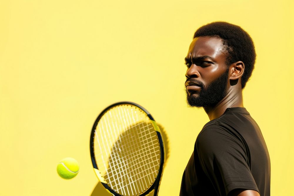 African American tennis player face | Free Photo - rawpixel