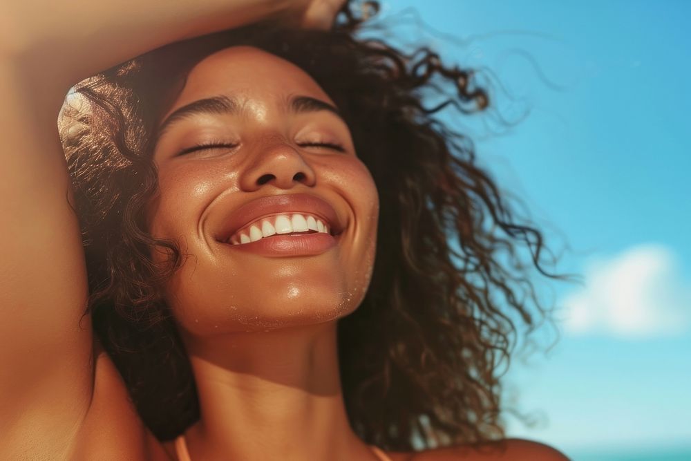 young latina brazilian smile cheerful | Premium Photo - rawpixel