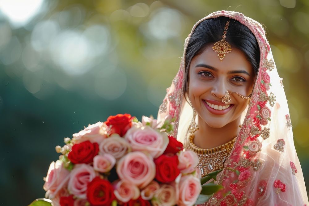 joyfully smiling indian female rose | Free Photo - rawpixel
