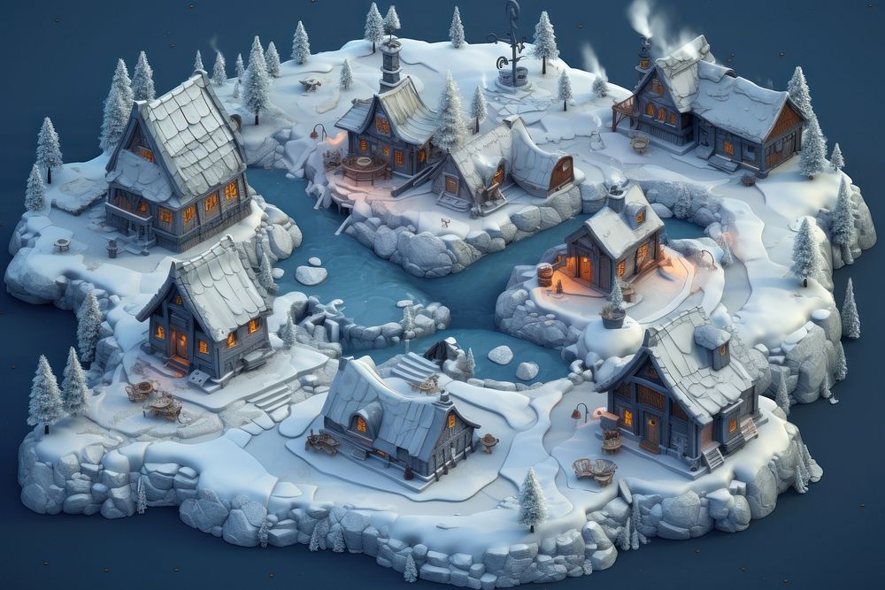 Village winter architecture landscape building. | Free Photo ...