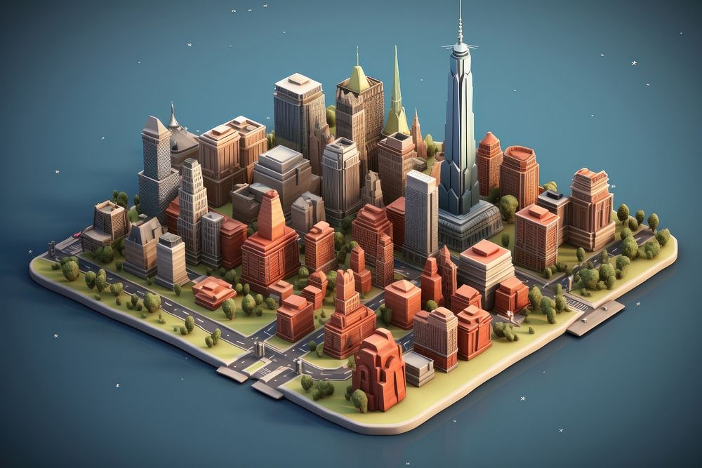 New york architecture outdoors building. | Free Photo Illustration ...