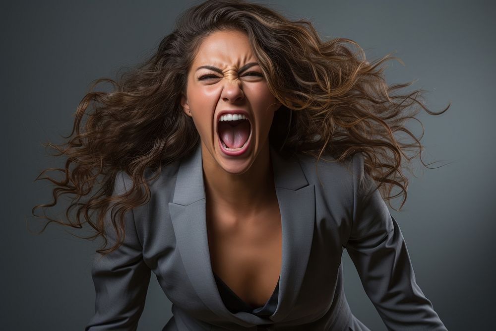 Frustration shouting motion anger. | Premium Photo - rawpixel