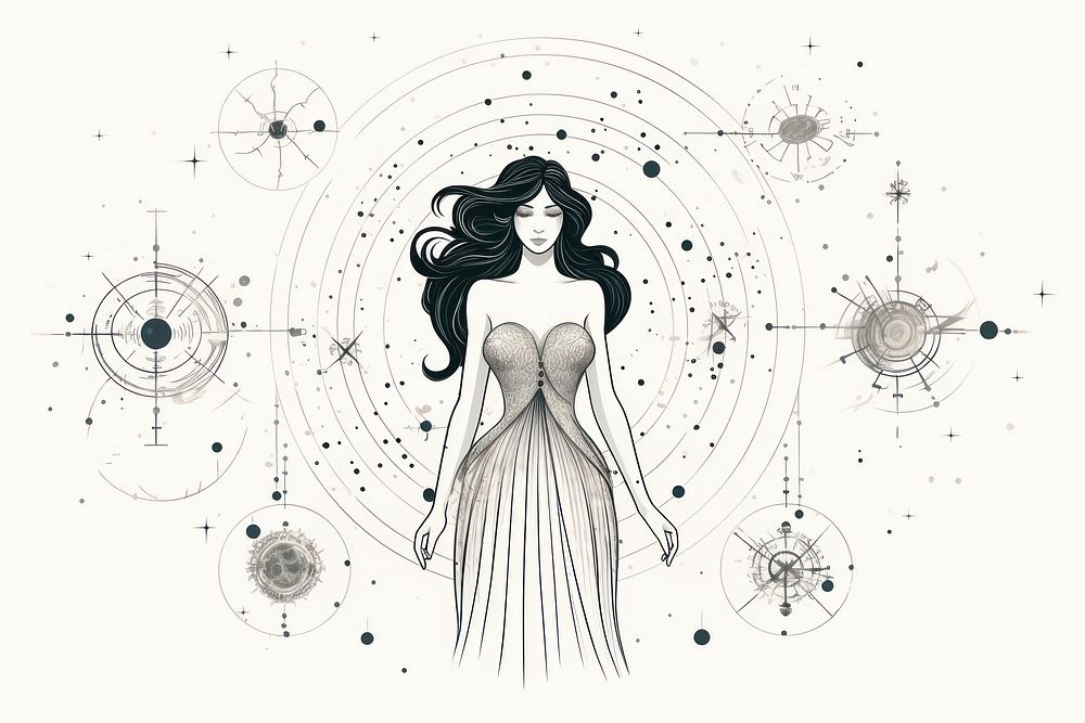 Astrology drawing sketch art. | Premium Photo Illustration - rawpixel