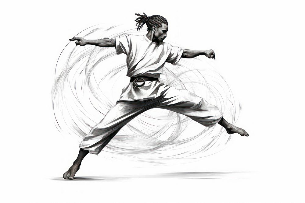 Capoeira drawing sports sketch. | Premium Photo Illustration - rawpixel