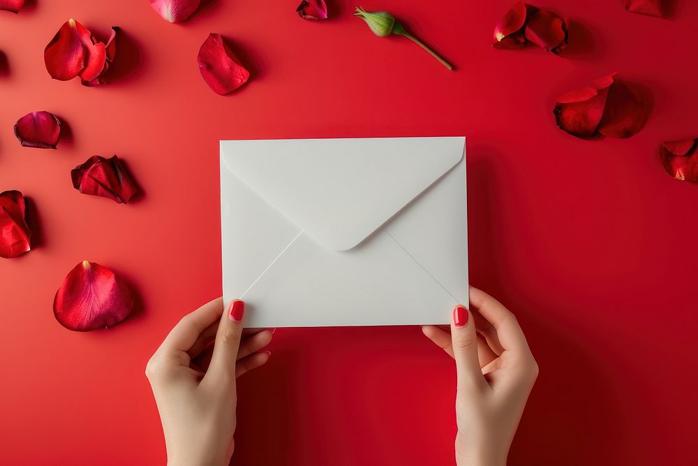 Envelope holding paper mail. | Free Photo - rawpixel