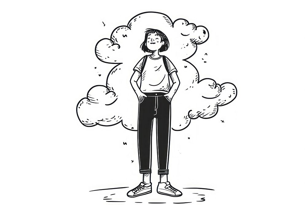 Heaven drawing sketch doodle. | Free Photo Illustration - rawpixel