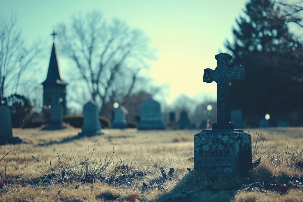 Graveyard tombstone graveyard outdoors. | Free Photo - rawpixel