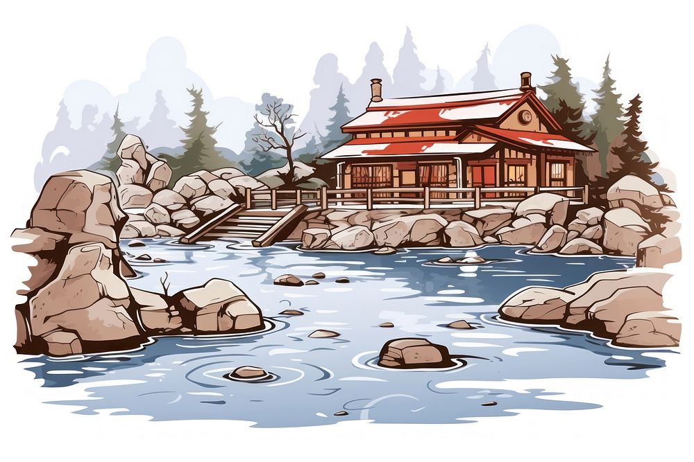 Japanese onsen architecture building outdoors. | Free Photo ...