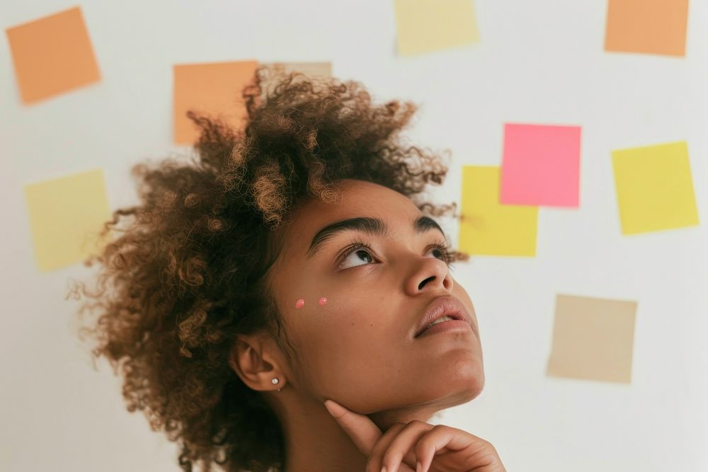 Sticky notes photography portrait adult. | Free Photo - rawpixel