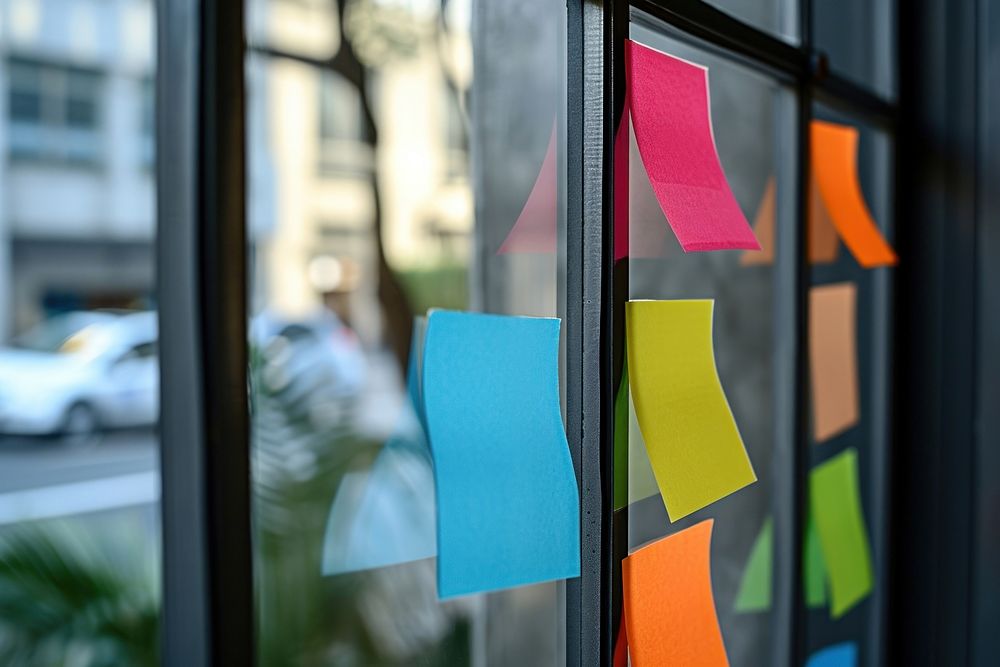 Sticky notes glass art transportation. | Free Photo - rawpixel