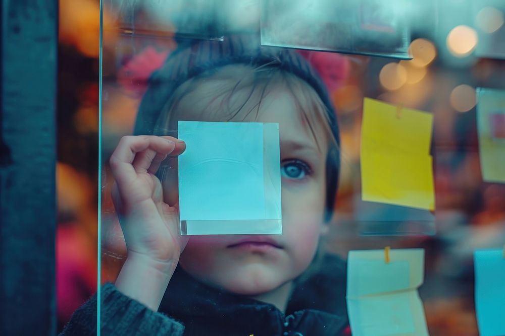 Sticky note photography portrait face. | Free Photo - rawpixel