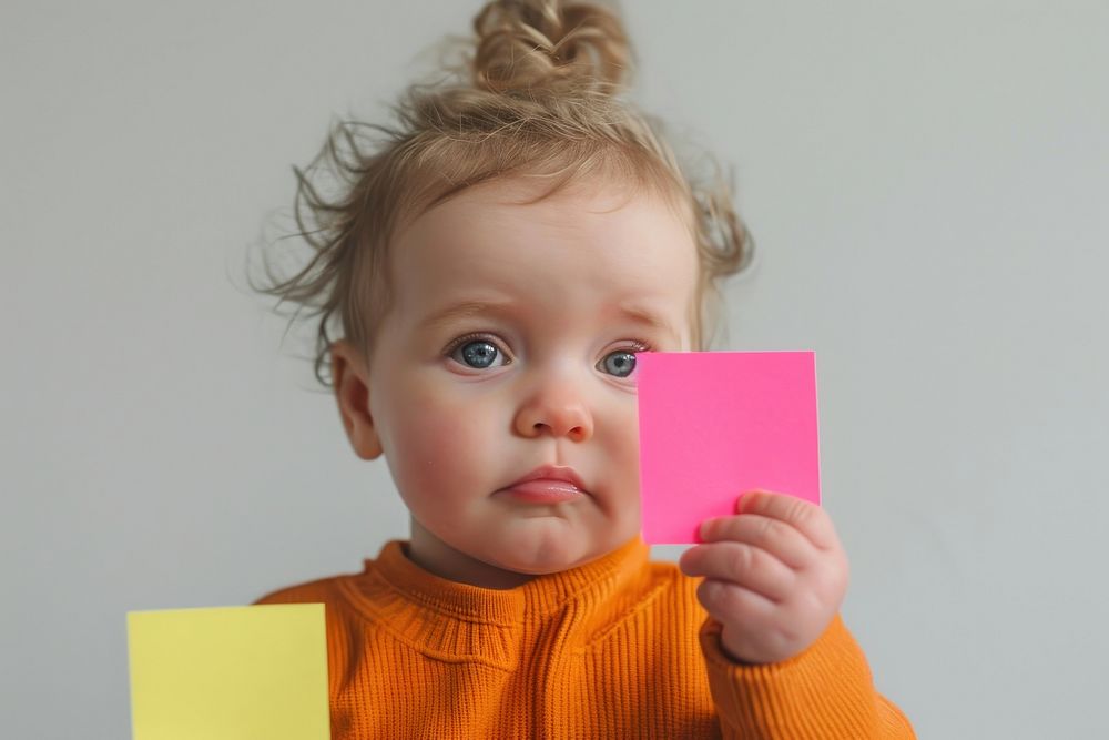 Sticky notes baby photography portrait. | Premium Photo - rawpixel