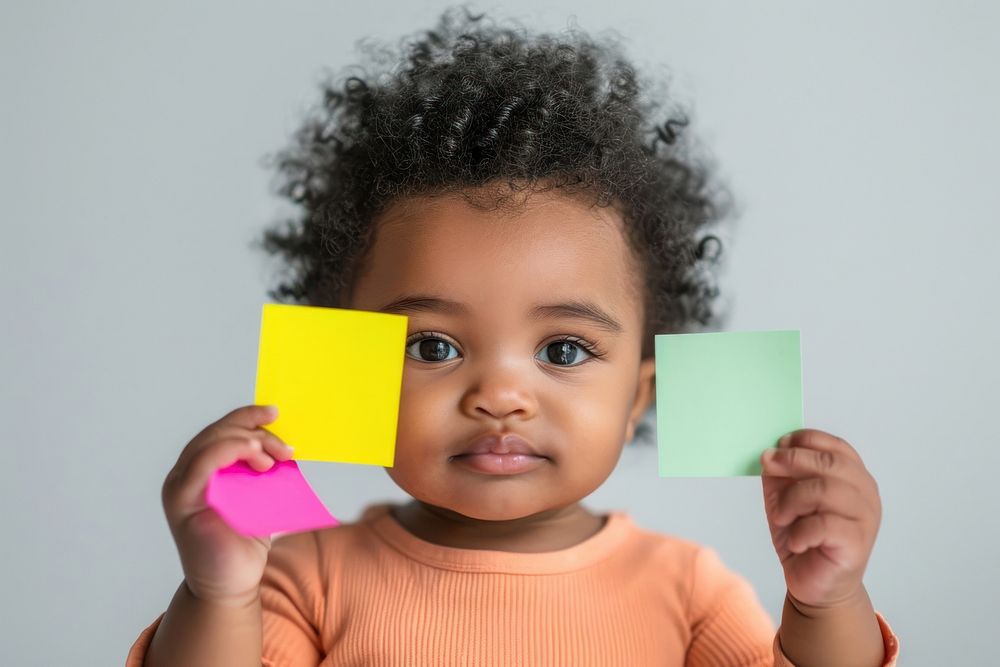 Sticky notes baby photography portrait. | Free Photo - rawpixel