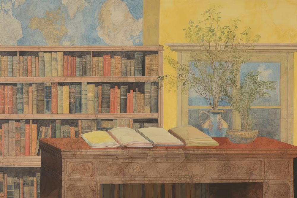 Collage Library library publication bookshelf. | Free Photo ...