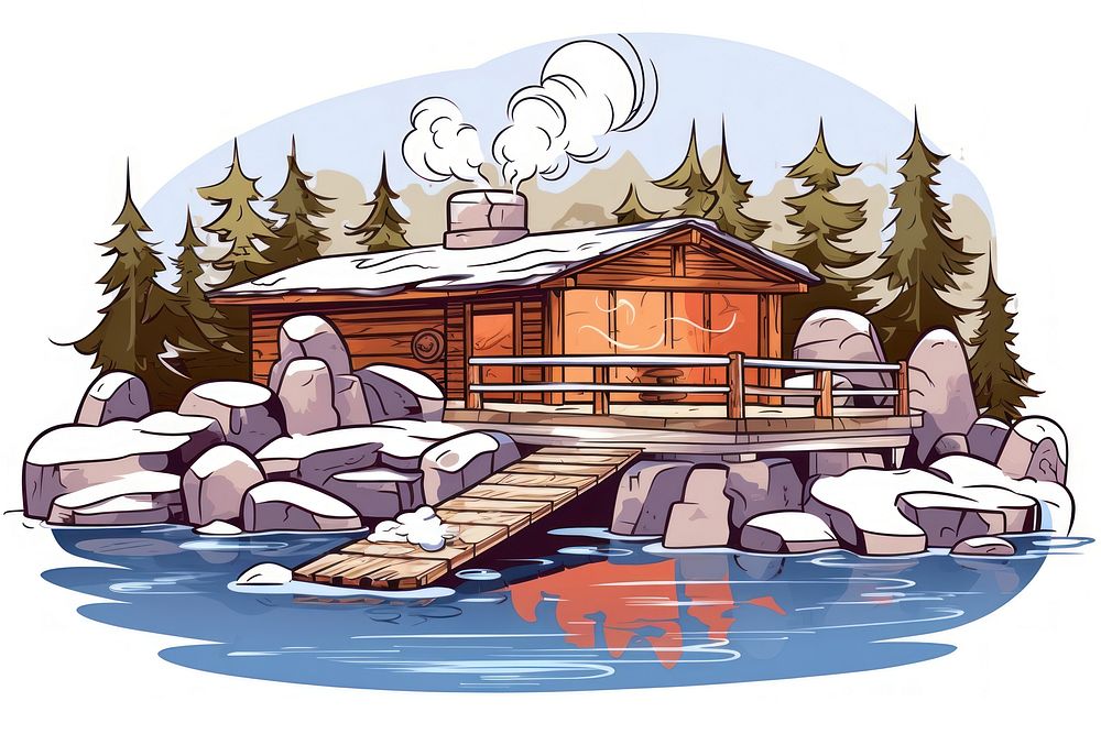 Onsen architecture building outdoors. | Free Photo Illustration - rawpixel