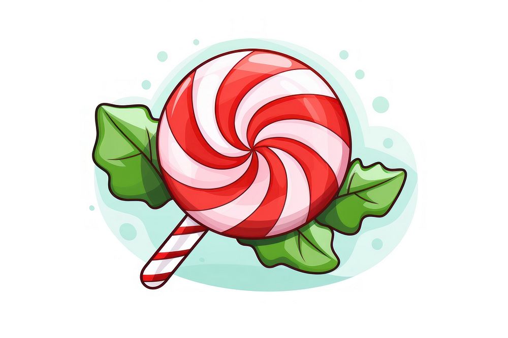 Peppermint candy confectionery lollipop cartoon. | Free Photo ...