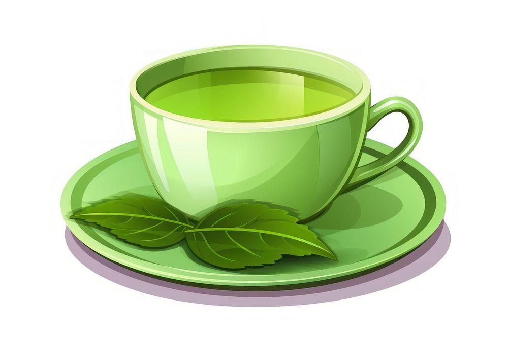 Peppermint tea saucer drink plant. | Premium Photo Illustration - rawpixel