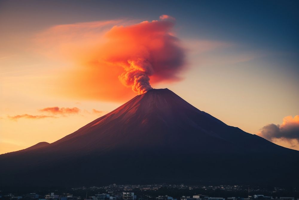 Volcano mountain outdoors nature. | Premium Photo - rawpixel
