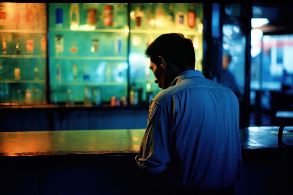 Lonely man bar adult architecture | Premium Photo - rawpixel