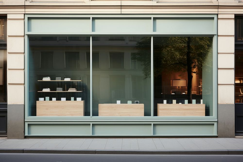 Store windows mockup door architecture | Premium Photo - rawpixel